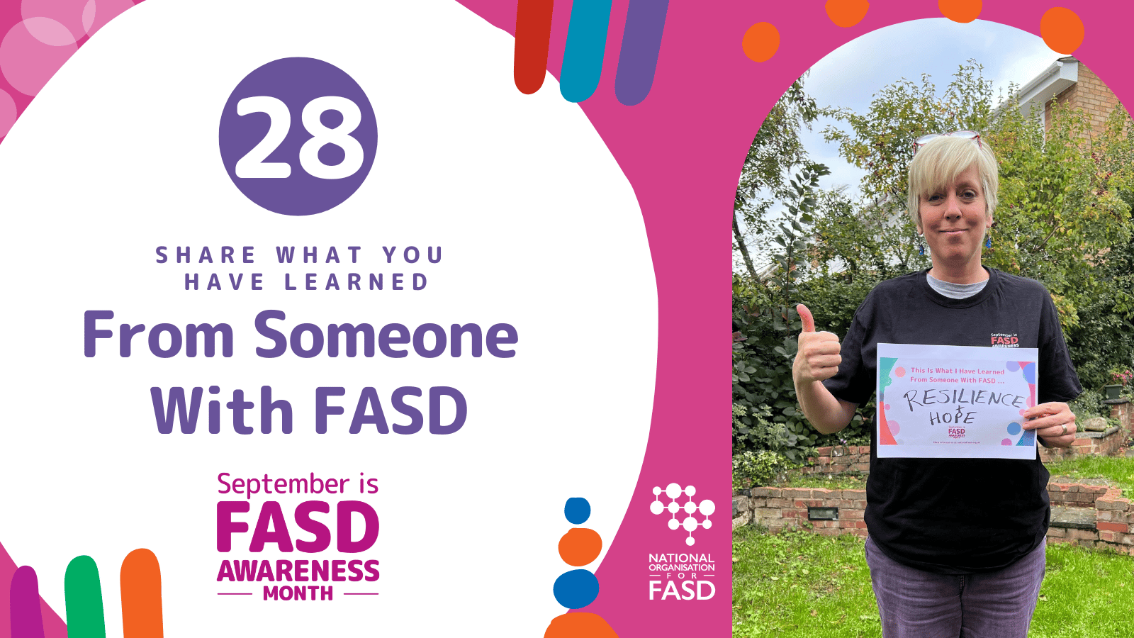 28 - Share What You Have Learned From Someone With FASD - National FASD